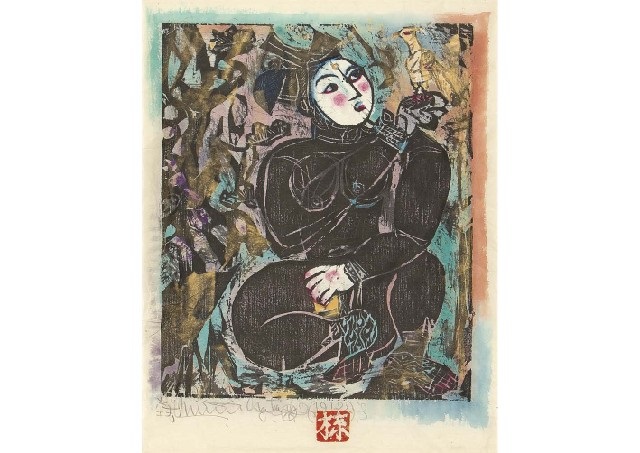 Hawk Queen by Shiko Munakata on artnet