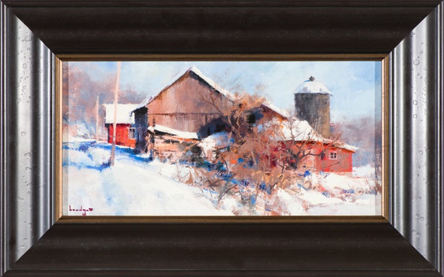 Snowy Barn by Mark Boedges on artnet