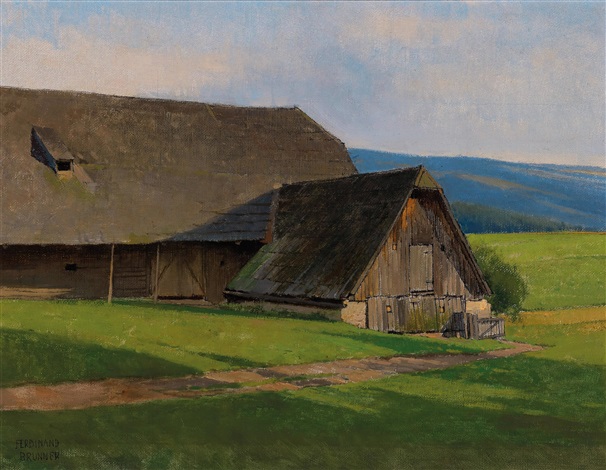 A Barn in the Waldviertel by Ferdinand Brunner on artnet