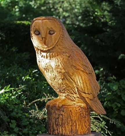 BLOODY BIG BARN OWL by Ant Beetlestone on artnet