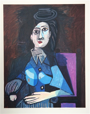 Femme au Petit Chapeau Rond, Assise Dora Maar by Pablo Picasso on artnet