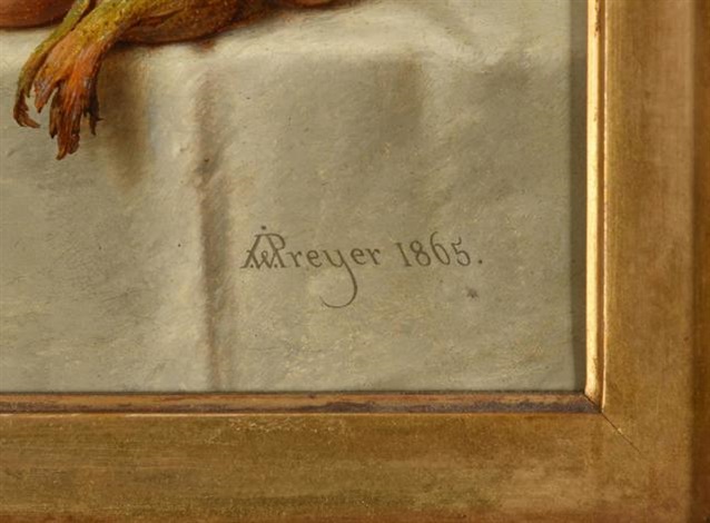 STILL LIFE WITH GRAPES by Johann Wilhelm Preyer on artnet