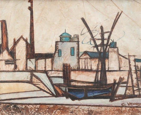 Le port by Claude Venard on artnet