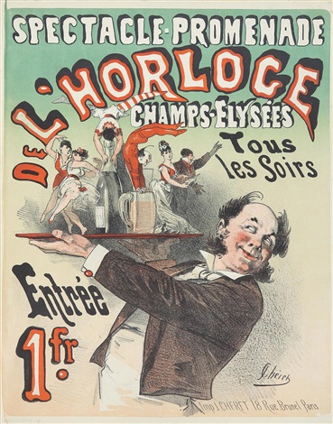 Spectacle-Promenade de lHorloge. 1876 by Jules Chéret on artnet