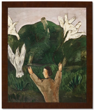 Boy With Flinching Birds by Morris Louis on artnet