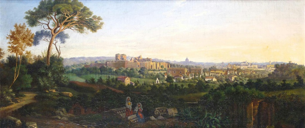 A view of Rome from the Villa Mattei by Arthur John Strutt on artnet