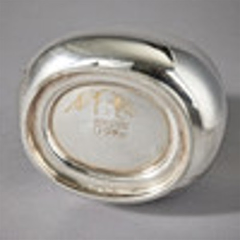 Formgiven av Oskar Brandtberg, kaffeservis, 3 delar, silver, Stockholm ...