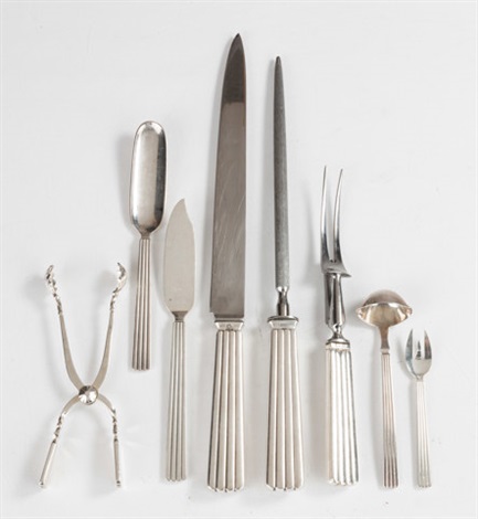Georg Jensen Bernadotte Sterling Silver Flatware by Sigvard Bernadotte on artnet