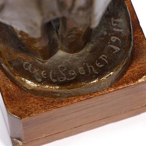 A collection of three sculptures of Royal actor Olaf Rye Poulsen by ...