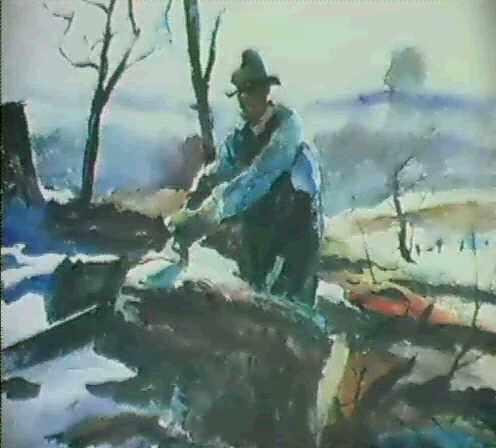 CROSS CUT SAW by Andrew Wyeth on artnet