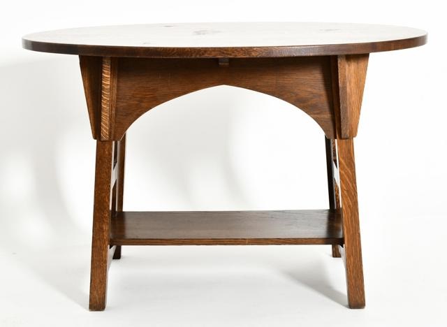 Charles P. Limbert Co. Oval Library Table, No. 146 by Charles P ...