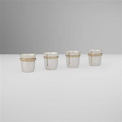Les Must de Cartier shot glasses, set of four by Cartier (Co.) on artnet