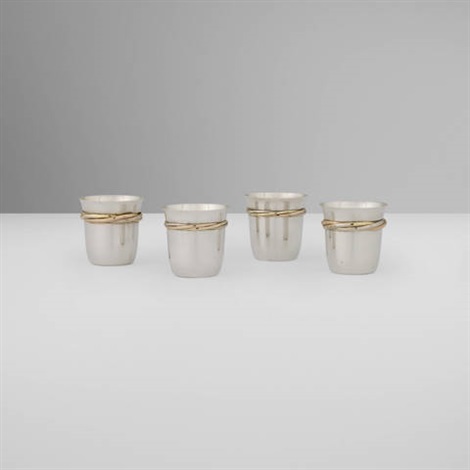 Les Must de Cartier shot glasses, set of four by Cartier (Co.) on artnet