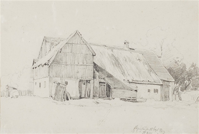 Bauernhaus - Landschaft mit Feldweg 2 works by Philipp Röth on artnet