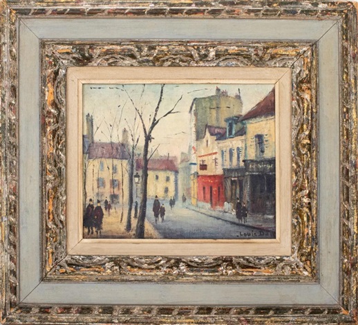 LOUIS DALI PARISIAN STREET SCENE OIL ON CANVAS by Louis Dali on artnet