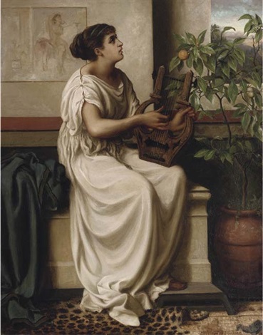 A maiden with a lyre by David Forrester Wilson on artnet