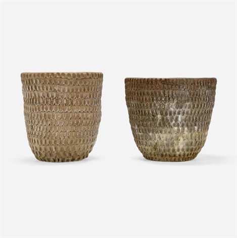 Thumb planters, pair by Stan Bitters on artnet