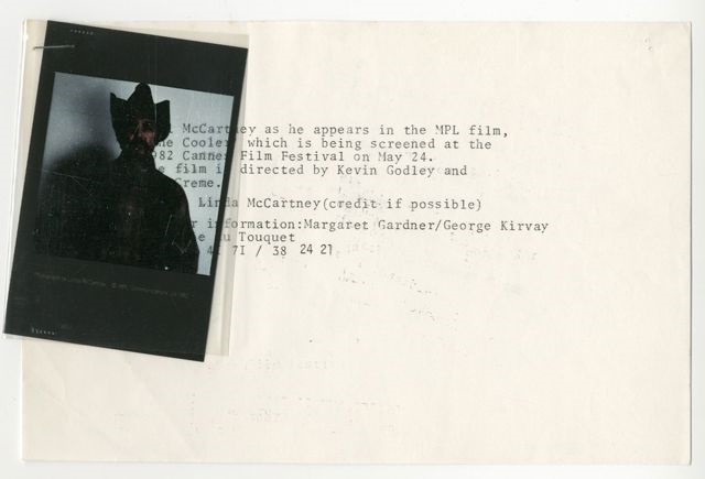 Paul McCartney dans The Cooler de Lol Creme et Kevin Godley by Linda ...