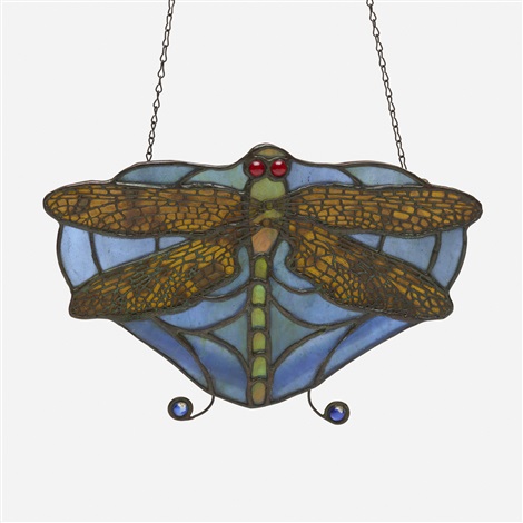 Dragonfly lamp screen by Tiffany Studios on artnet