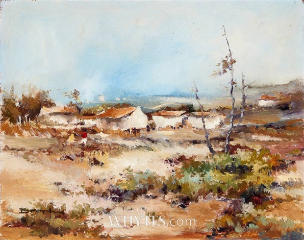 HOUSES IN A LANDSCAPE, PORTUGAL by Elizabeth Brophy on artnet