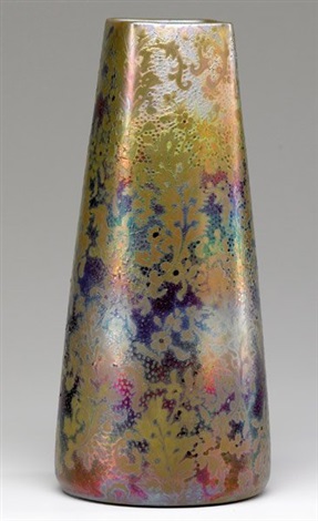 Vase wfour-sided rim by Clément Massier on artnet