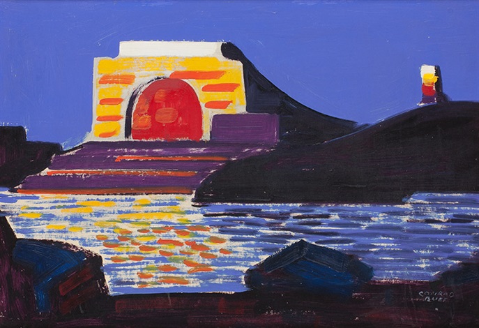 The Desert at Night by Conrad Buff on artnet