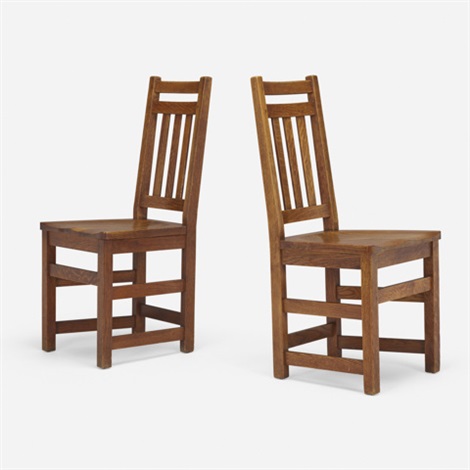 Dining chairs model 1921, set of six by Charles P. Limbert Co on artnet