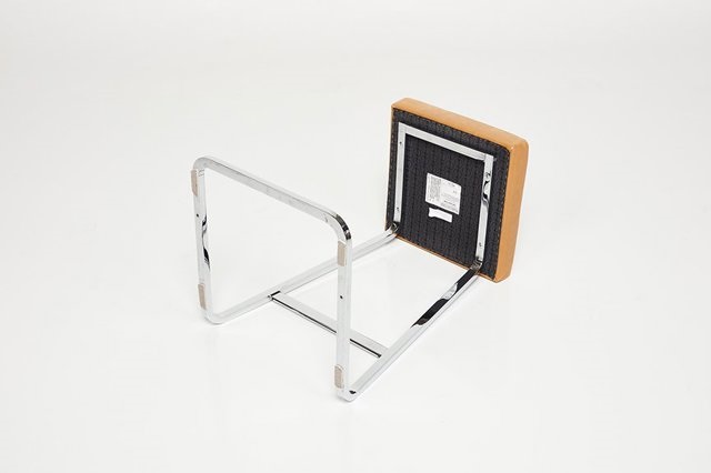 Set of four backless Four Seasons bar stools by Philip Johnson and ...