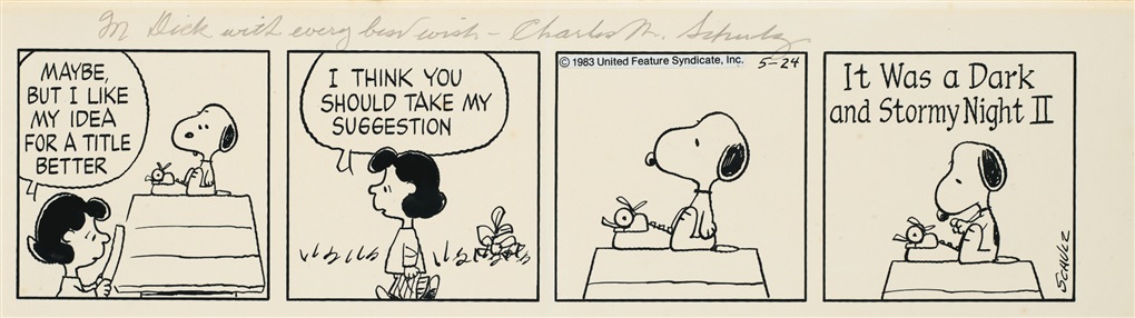 Peanuts by Charles M. Schulz on artnet