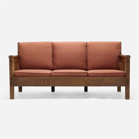 Drop-arm settle, model 3715 by Stickley Brothers Company on artnet