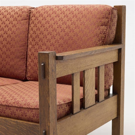 Drop-arm settle, model 3715 by Stickley Brothers Company on artnet