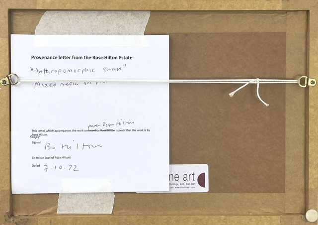 Anthropomorphic Shape by Roger Hilton on artnet