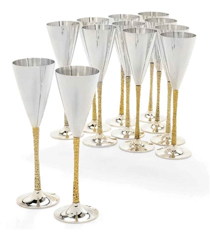 Champagne flutes 12 works by Stuart Devlin on artnet