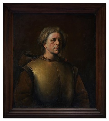 Self-Portrait in Armor Selvportrett med brystskjold by Odd Nedrum on artnet