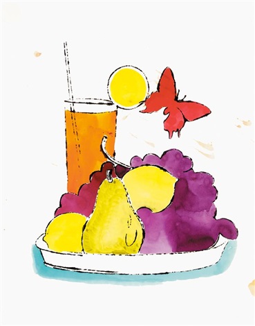 Still life with butterfly by Andy Warhol on artnet