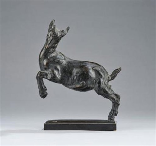 Franz Barwig Neutischein, 1868-1931 Vienna, a bronze leaping kid, c ...