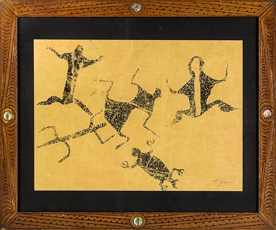 Untitled - Maori Cave Art Figures by Theo Schoon on artnet