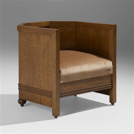 Barrel chair from the B. Harley Bradley House, Kankakee, Illinois by ...