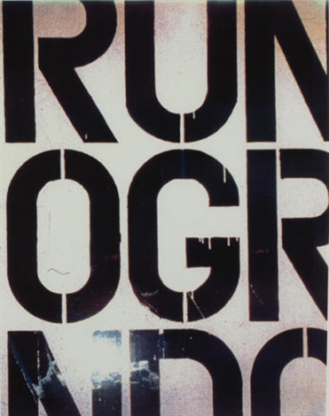 Run Dog Run 3 works by Christopher Wool on artnet