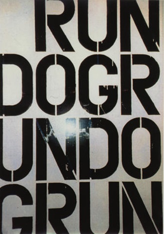 Run Dog Run 3 works by Christopher Wool on artnet