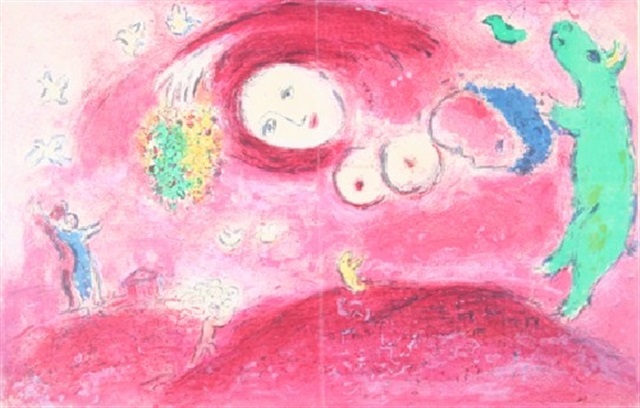 Spring time on the meadow from Daphnis and Chloé by Marc Chagall on artnet