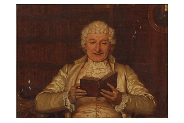 A humourist of the XVIIIth 18th Century by Edmund Blair Leighton on artnet