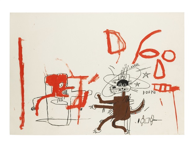 Untitled Cartoon Dog by Jean-Michel Basquiat on artnet
