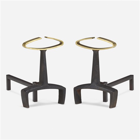 Andirons, pair by Donald Deskey on artnet