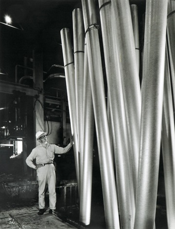 Aluminum rods at Alcoa, Point Henry, Victoria by Wolfgang Sievers on artnet