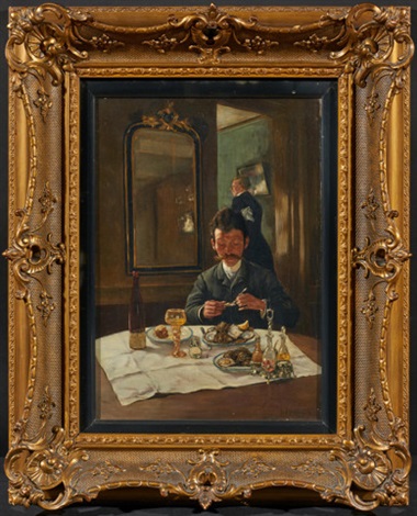 The Oyster Eater by Arthur Kampf on artnet