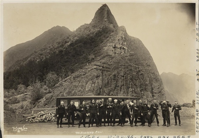 A thick album of approximately 110 photographs compiled by a U.S. Navy ...