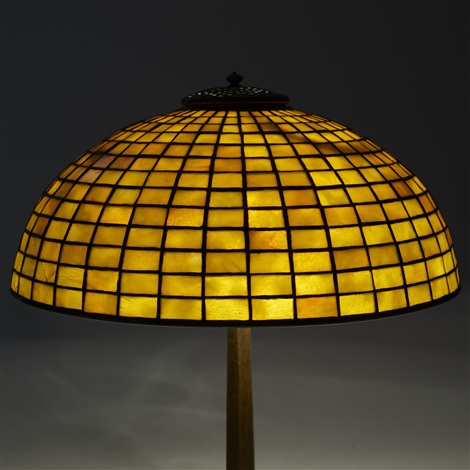 Geometric table lamp by Tiffany Studios on artnet