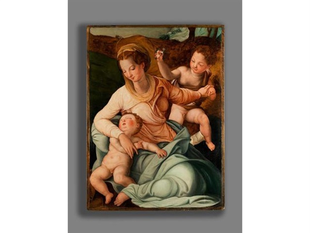 DIE MADONNA MIT DEM JESUSKNABEN UND JOHANNES DEM TÄUFER by Carlo Portelli on artnet