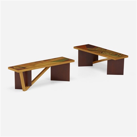 Benchescoffee tables, two by Jay Stanger on artnet